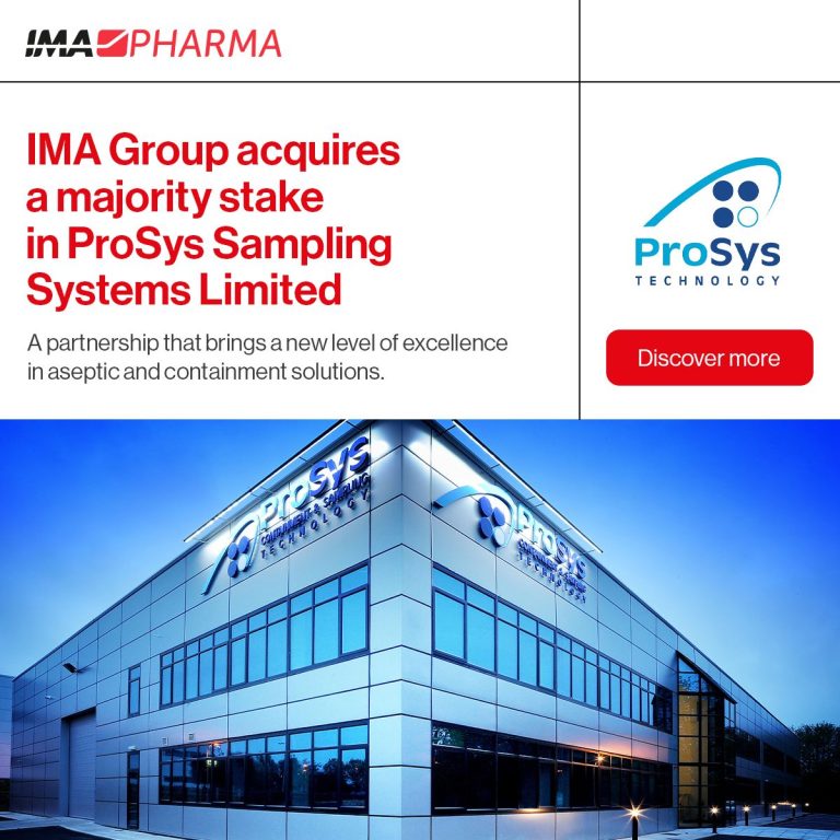 IMA & ProSys Join Forces! - Sampling Technology & Containment Products ...
